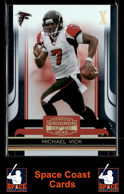 2006 DONRUSS GRIDIRON Gear Michael Vick #5/100 Holofoil X's EUR 2,98 ...