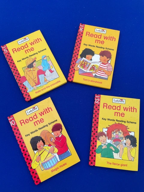 LADYBIRD 'READ WITH me' Key Words Reading Scheme Books 5,8, 10 and 12 £ ...