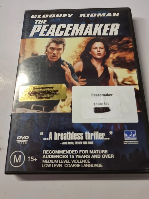 THE PEACEMAKER (DVD, 2001) 1997 film Nicole Kidman, George Clooney ...