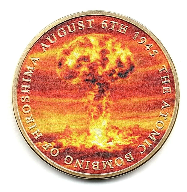 ENOLA GAY GOLD Coin Atomic Bomb Hiroshima 1945 75th Anniversary 2020 ...