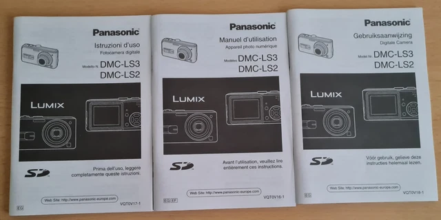 BEDIENUNGSANLEITUNG PANASONIC DMC-LS3 DMC-LS2 Bedienungsanleitung EUR 1 ...
