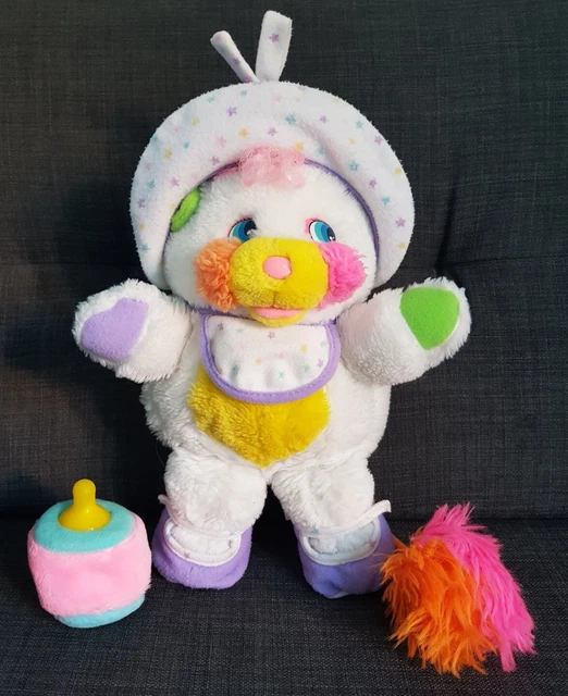 VINTAGE POPPLES - Baby Bibsy With Bottle Boots Bib Rattle Plush Soft ...