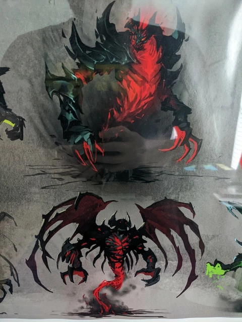 VALVE DOTA 2 Shadow Fiend concept art limited edition poster 257/300 ...