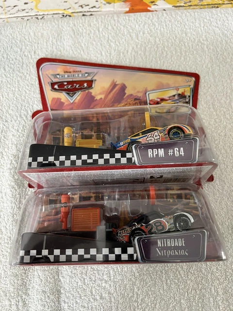 DISNEY PIXAR CARS Launchers BNIB RPM # 64 NITROADE # 28 Rare VHTF Wave ...