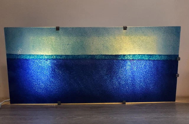 IKEA GYLLEN ART Glass Panel Wall Light 1990s Designed By Julia ...