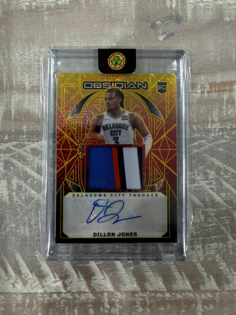 2024-25 PANINI OBSIDIAN DILLON JONES Molten Mojo Rookie Patch Autograph ...
