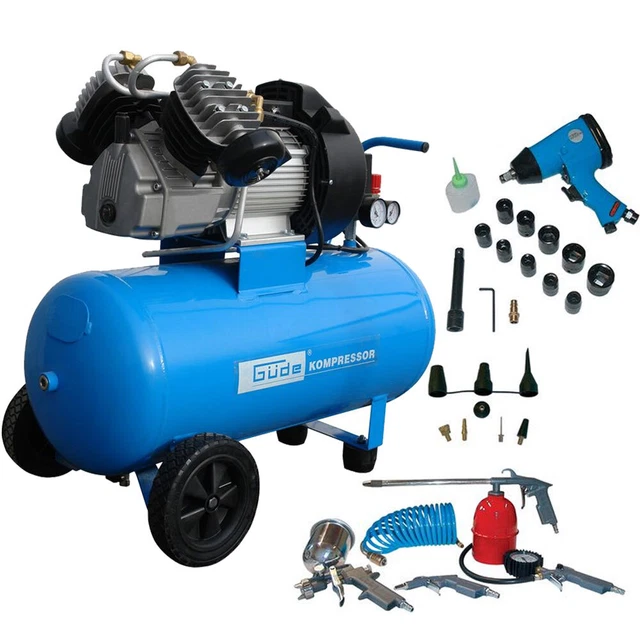 KOMPRESSOR LUFTKOMPRESSOR DRUCKLUFT 10bar 2,2kW 50l Güde 400/10/50 ...