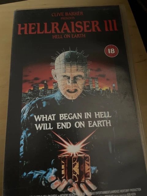 HELLRAISER III: HELL on Earth (VHS, 2000) – Horror Clive Barker Classic ...
