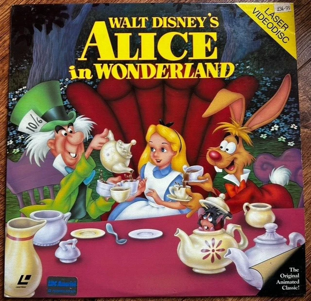 ALICE IN WONDERLAND Ntsc Laserdisc 1951 Walt Disney Dessin Animé Film ...