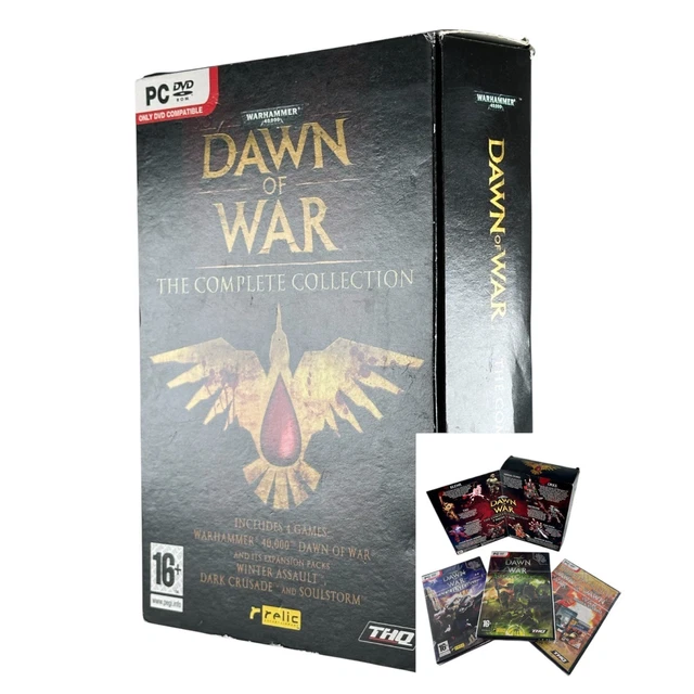 WARHAMMER 40K DAWN of War Complete Collection PC CDROM 4 Game discs ...