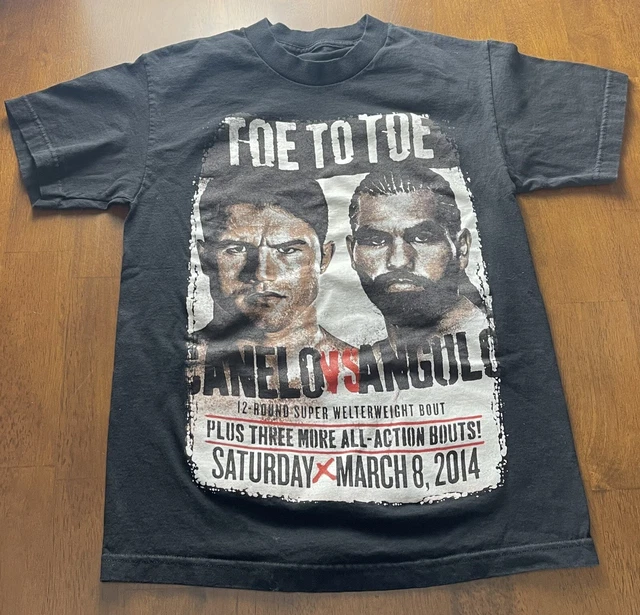 CANELO VS ANGULO Toe To Toe BOXING AD TEE, MARCH 8, 2014 MATCH AT MGM ...