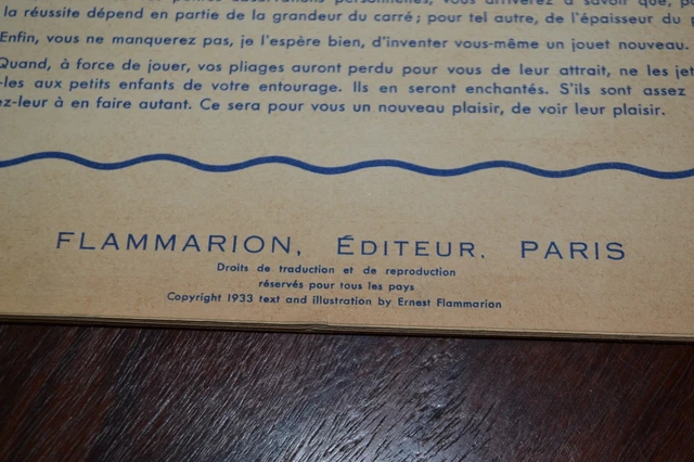 ALBUM ANCIEN - Albums Du Pere Castor - Jeux De Pliage - Flammarion 1933 ... ALBUM ANCIEN - Albums Du Pere Castor - Jeux De Pliage - Flammarion 1933 ...