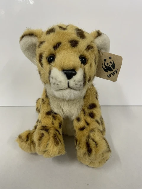 WWF ANNA CLUB Plush Leopard Cheetah Cub Soft Toy Wild Animal 10” Great ...