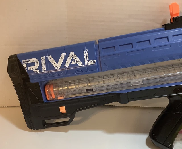 NERF RIVAL ZEUS MXV-1200 Motorized Blue Blaster With Yellow Balls EUR ...