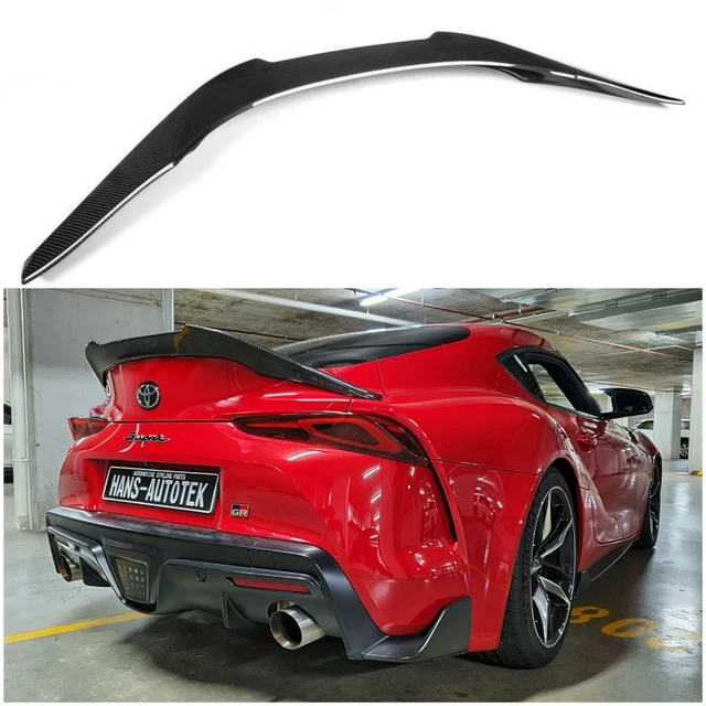 FULL CARBON FIBER V Style Rear Trunk Spoiler For Toyota Supra Mk5 A90 ...
