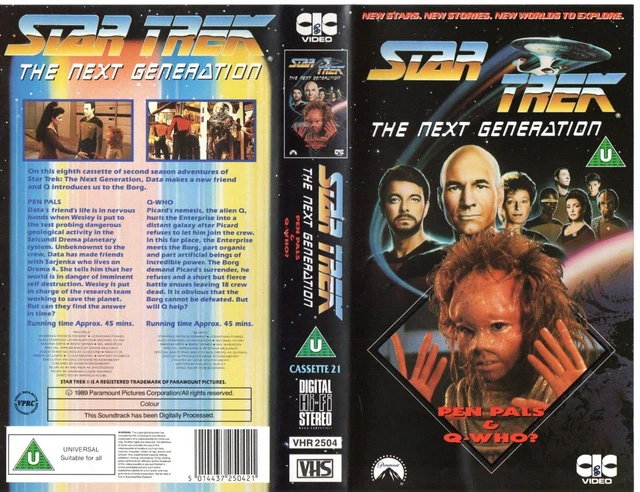 STAR TREK TNG Next Gen VHS Video Tape Cover Cassette 21 £0.49 - PicClick UK