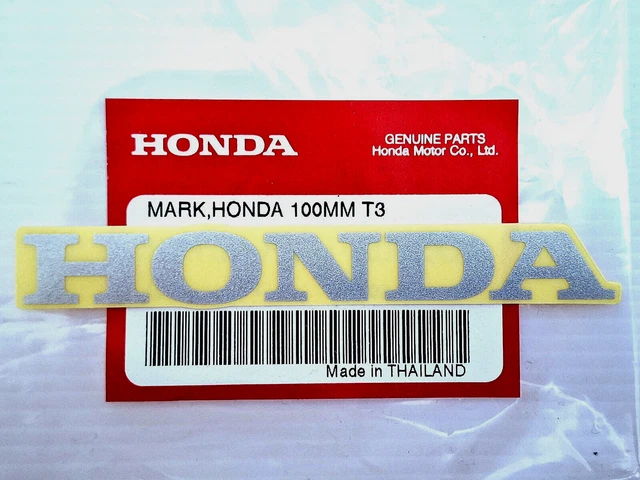 ORIGINAL HONDA AUFKLEBER-10CM-SILBER/TRANSP.-STICKER-LOGO-SCHRIFTZUG ...