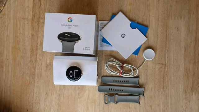 GOOGLE PIXEL WATCH 1 LTE, 41mm Champagne Gold, Hazel Active Band £0.99 ...