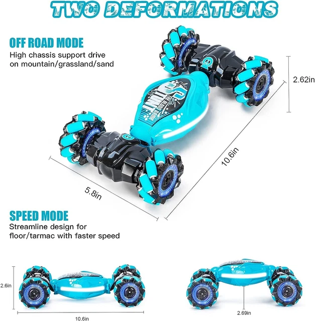 STUNT CAR GESTURE Sensing 2.4ghz Remote Control Rc Off Road Double ...