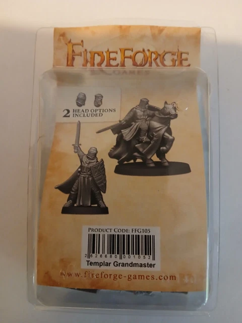 FIREFORGE DEUS VULT 28m Medieval Crusades Templar Grandmaster 2 x ...