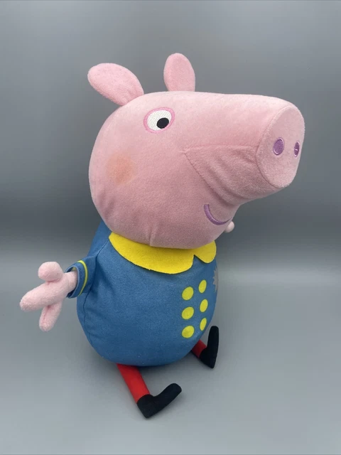 PEPPA PIG KING George Pig Beanie Plush Soft Toy Farm Animal TV Figure ...