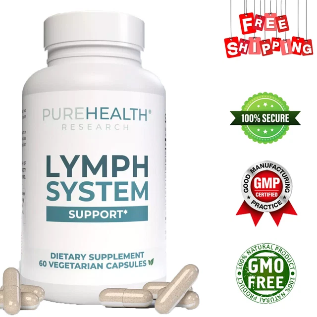 PUREHEALTH RESEARCH LYMPH System-Reduce Swelling - Lymphatic Support ...