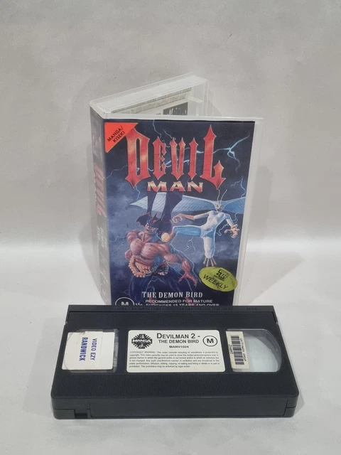 DEVILMAN VOL 2 Demon Bird VHS Anime Manga Video 1994 English Dubbed ...