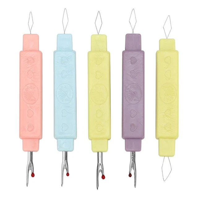 PLASTIC HANDLE SEWING Seam Ripper 2in1 Stitch Unpicker Threads Remove ...