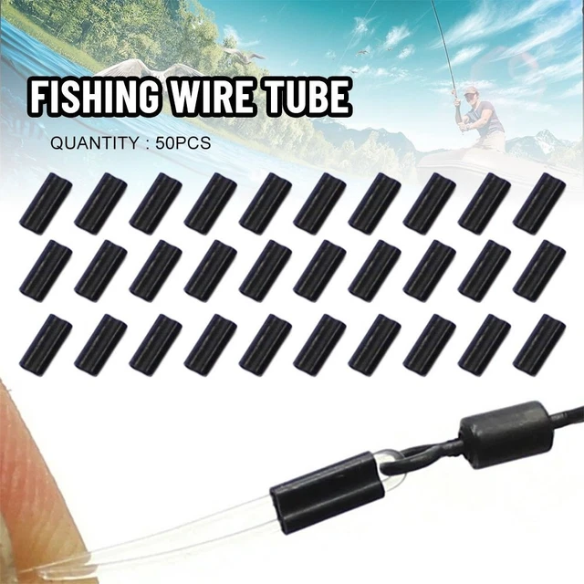 CRIMPING SLEEVES WIRE Crimp Connector Fishing Wire Tube Double Aluminum ...