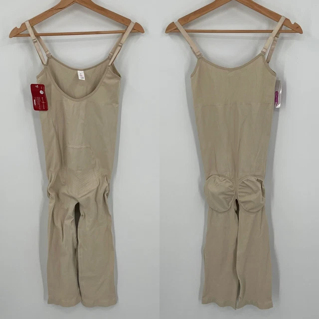 SHAPEAGER CAPRI FULL Body Shaper Total Silhouette Nude Beige Womens ...