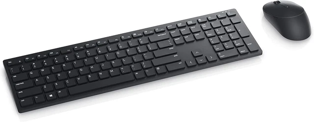 DELL WIRELESS KEYBOARD & Mouse combo With battery - Black - KB3121Wt ...