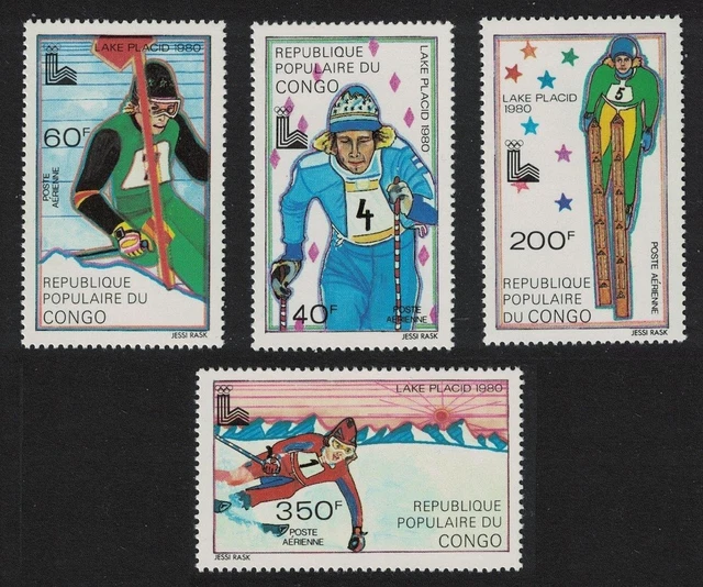 CONGO WINTER OLYMPIC Games Lake Placid 4v 1979 MNH SG#704-707 $2.90 ...