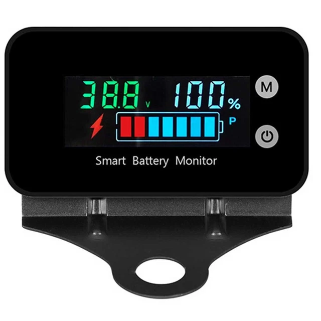 ELECTRICITY DISPLAY STAND ABS Battery Monitor Black Car Accessories IPX ...
