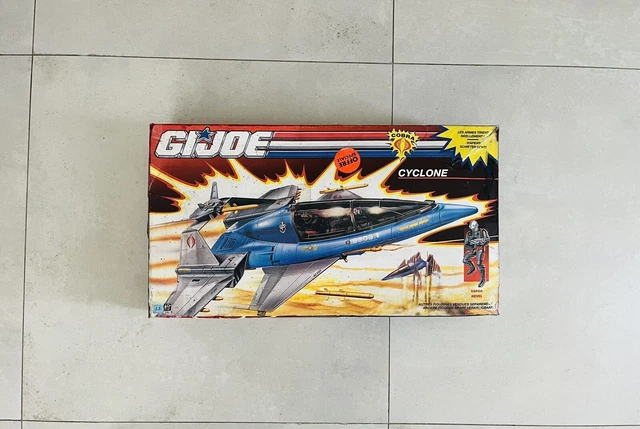 BOÎTE VIDE GI Joe Cyclone Hurricane Vtol 1990 Hasbro Gijoe Cobra Vapor ...