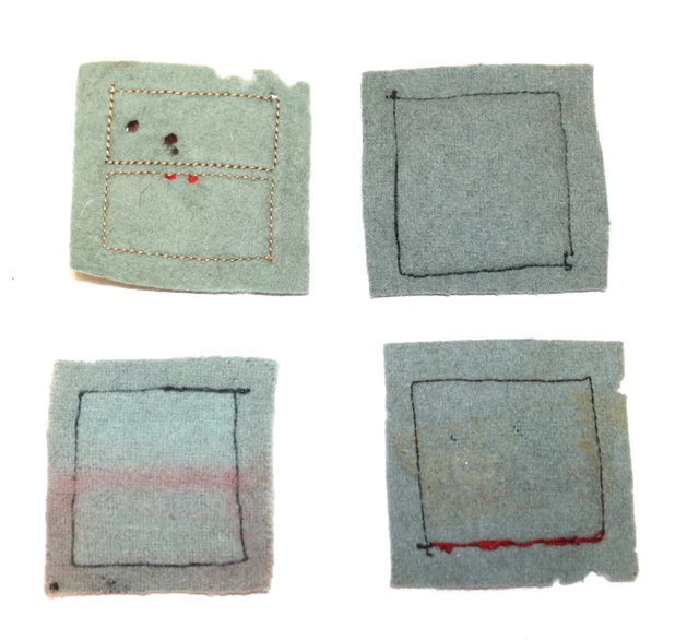 4 DIFFERENT ORIGINAL WW2 Australian Army Unit Colour Patches - H.Q ... 4 DIFFERENT ORIGINAL WW2 Australian Army Unit Colour Patches - H.Q ...