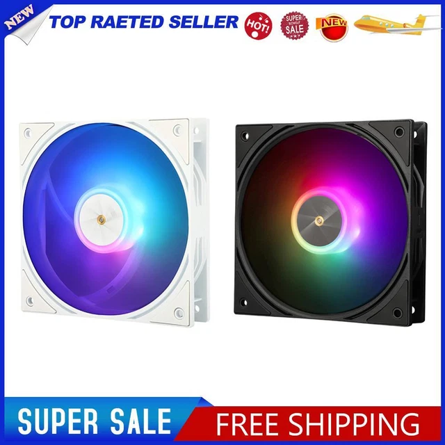 120MM CHASSIS RADIATORS S-FDB Bearing 4PIN PWM CPU Fan 5V 3PIN ARGB for ...