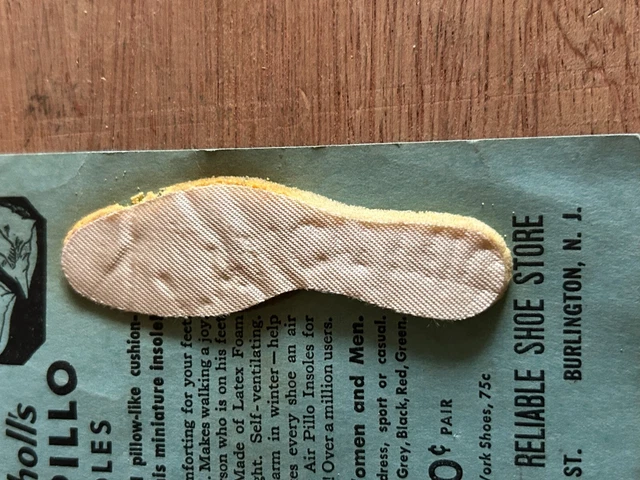 DR SCHOLLS AIR-PILLO Ad Mailer Salesman Sample Mini Vtg Armstrongs Shoe ...