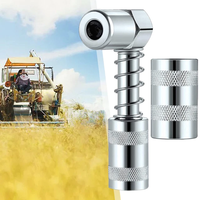 90 DEGREE GREASE Coupler Grease Fitting Tool Grease Gun Accessories ...