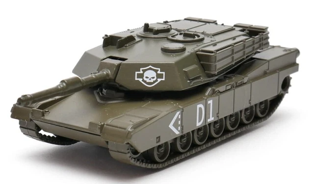 MILITARY AMERICAN TANK Abrams Model Diecast Toy Welly 1:75 Scale ...