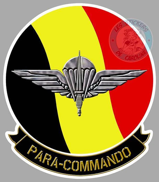STICKER ARMEE BELGE Insigne Parachutiste Commandos Militaire Belgique ...