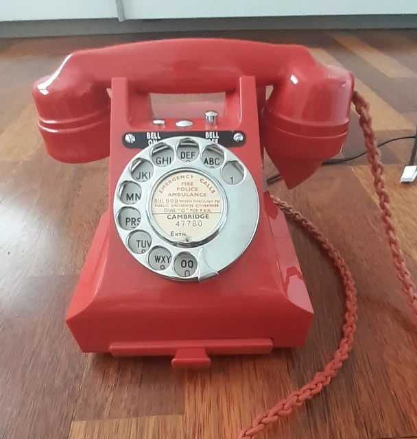 RED GPO BAKELITE Telephone 0.00 - PicClick UK