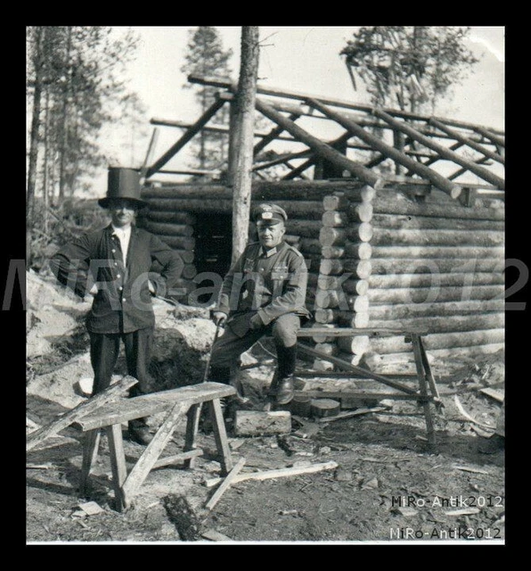 PHOTO, WW2, ALAKURTTI/RUS, fête du jugement avec le capitaine 2, 1942 ...