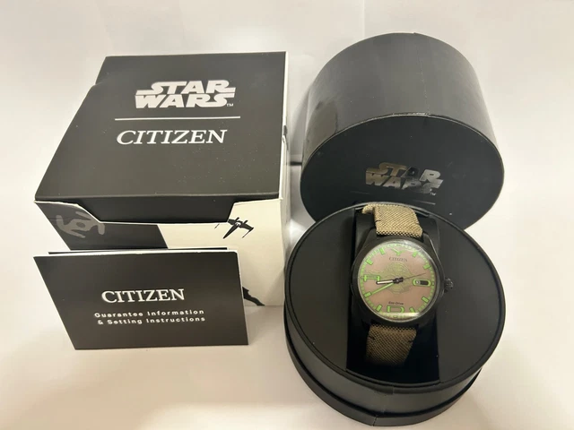 CITIZEN ECO-DRIVE MEN'S Star Wars Yoda bm6839-06w Watch £100.00 ...