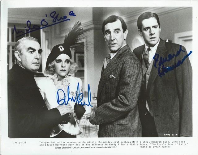 MILO O'SHEA, DEBORAH Rush Et Edward Herrmann Signé 8X10 Photo Originale ...