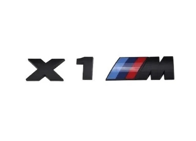 BMW X1 EMBLÈME, Logo, autocollant coffre arrière X1M Black noir mat EUR 18,90 - PicClick FR