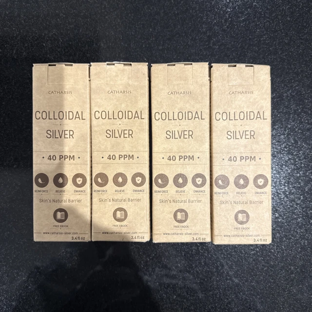 ORIGINAL COLLOIDAL SILVER 40 PPM High Potency 100ml 100 Percent Natural ...
