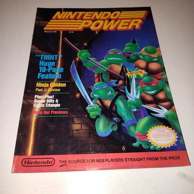 NINTENDO POWER MAGAZINE Vol 6 May / June 1989 TMNT Rare COMPLETE ...