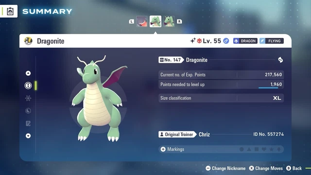 SHINY ALPHA DRAGONITE Pokémon Legends Za Perfect IV With Masterball £1. ...
