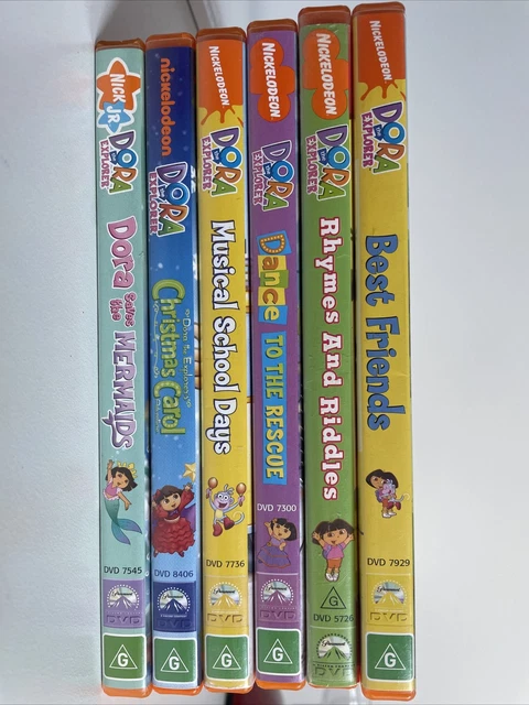 DORA THE EXPLORER DVD Bundle X 6 Musical School Days, Dora Saves The ...