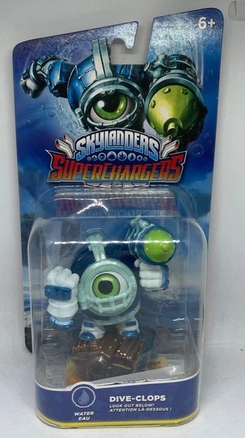 SKYLANDERS SUPERCHARGERS DIVE CLOPS SUPER MINTY BOXED NEW $22.95 ...